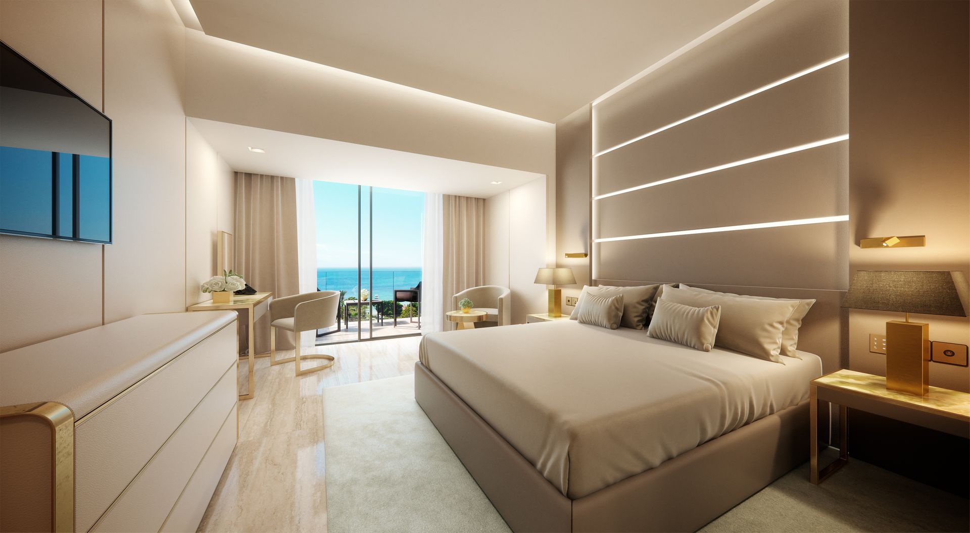 Deluxe Side Sea View Room - Amarande Hotel Ayia Napa, Cyprus | Book Online