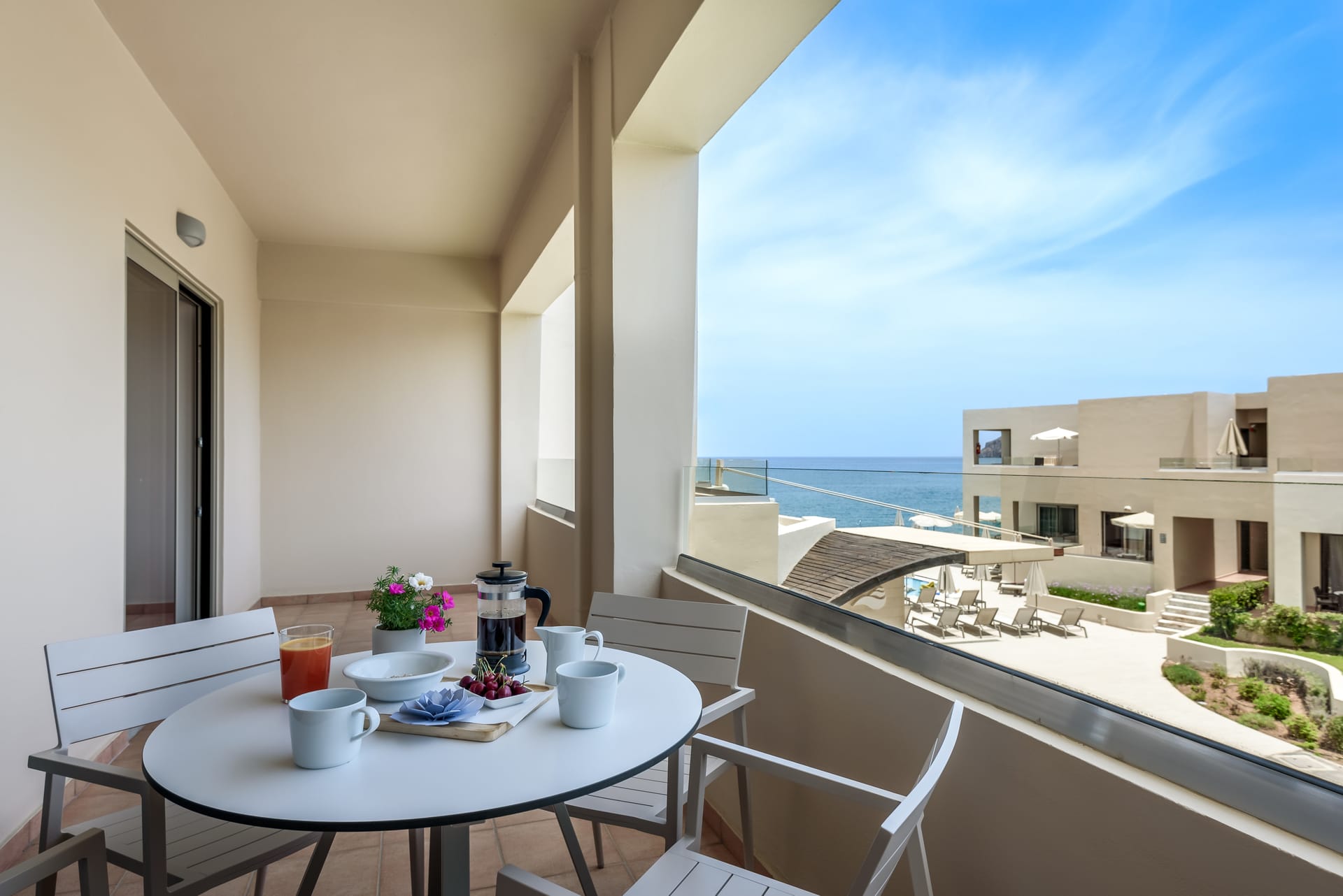 Premium One-bedroom Suite Sea Side View - Blue Dome Hotel Chania Crete ...
