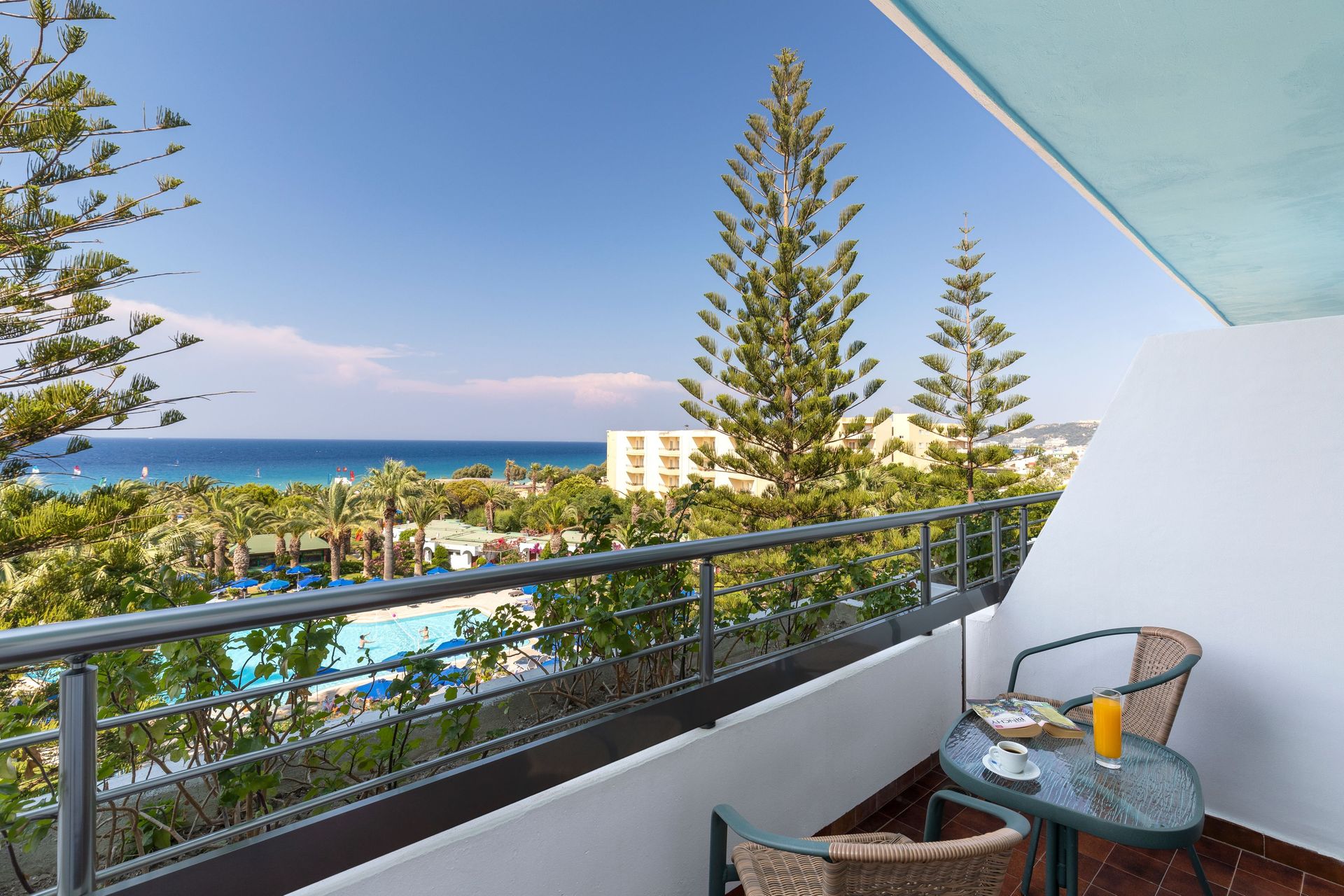Twin Room Sea View - Blue Horizon Palm Beach Hotel Rhodes, Greece ...