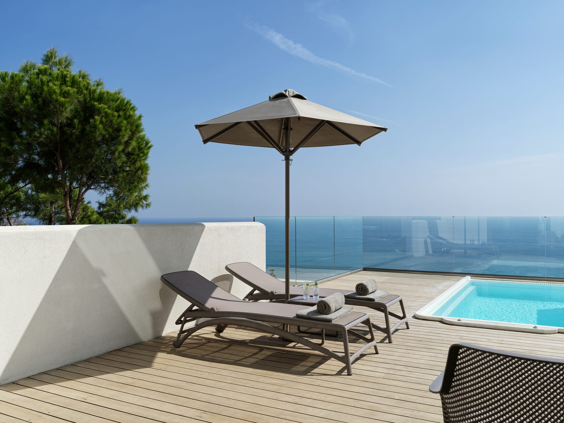 Skyline Sea View Room Private Pool - Esperos Village Blue & Spa ...