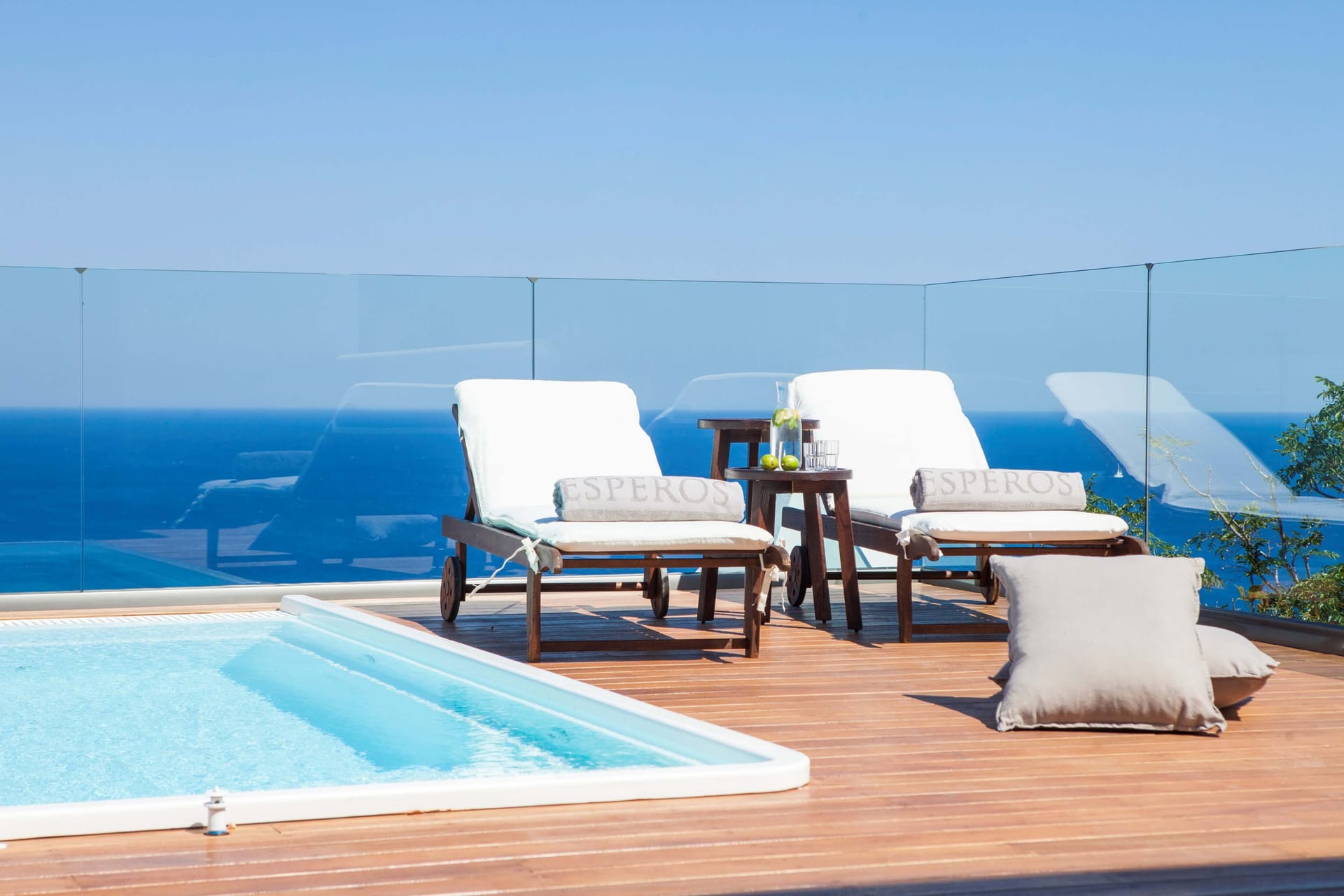Skyline Sea View Room Private Pool - Esperos Village Blue & Spa ...