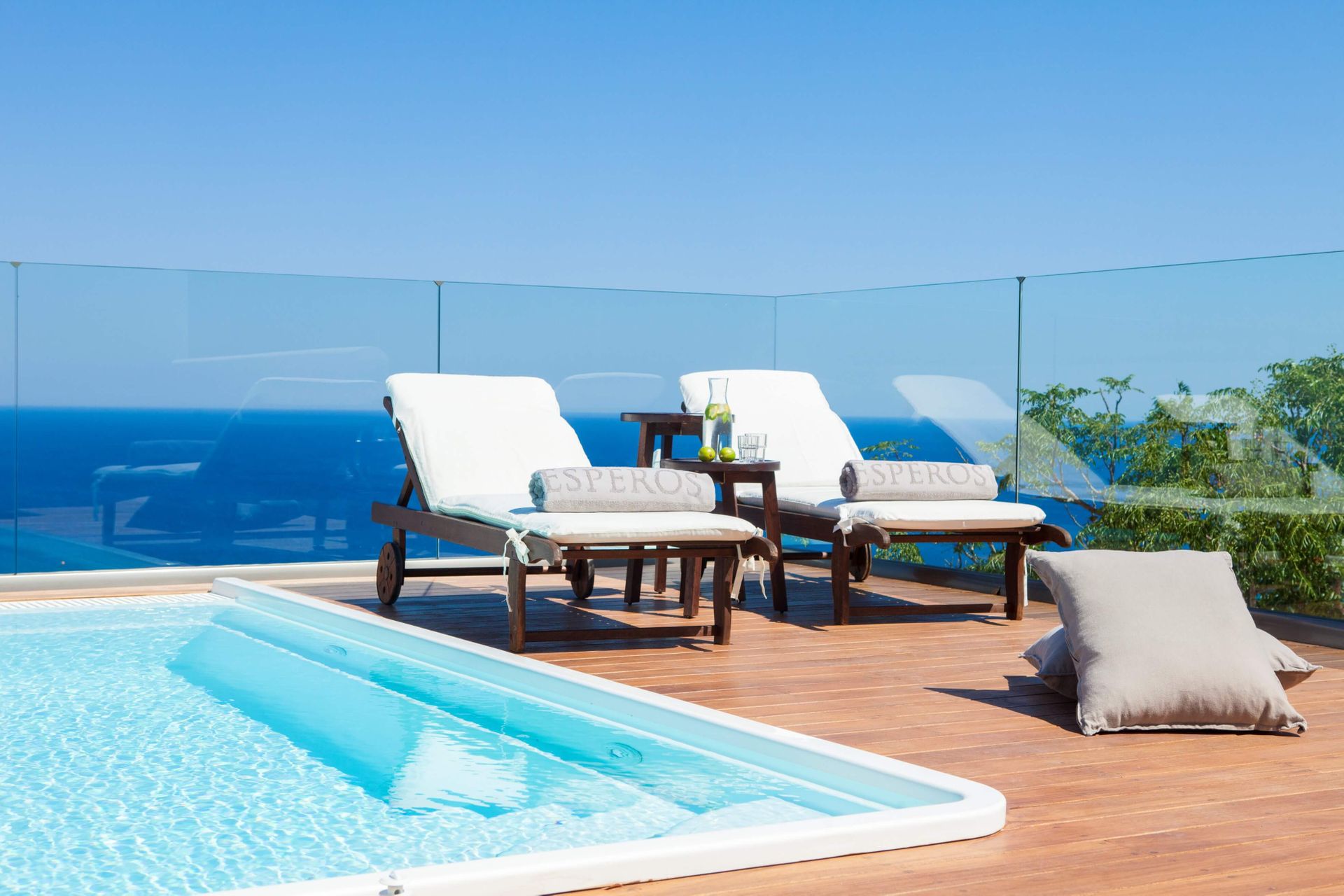 Exclusive Double Sea View Room Private Pool - Esperos Village Blue ...