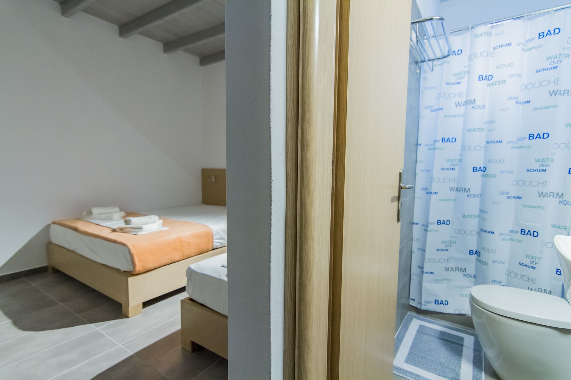 Triple Ensuite Room - Far Out Beach Club Ios, Cyclades, Greece | Book Online