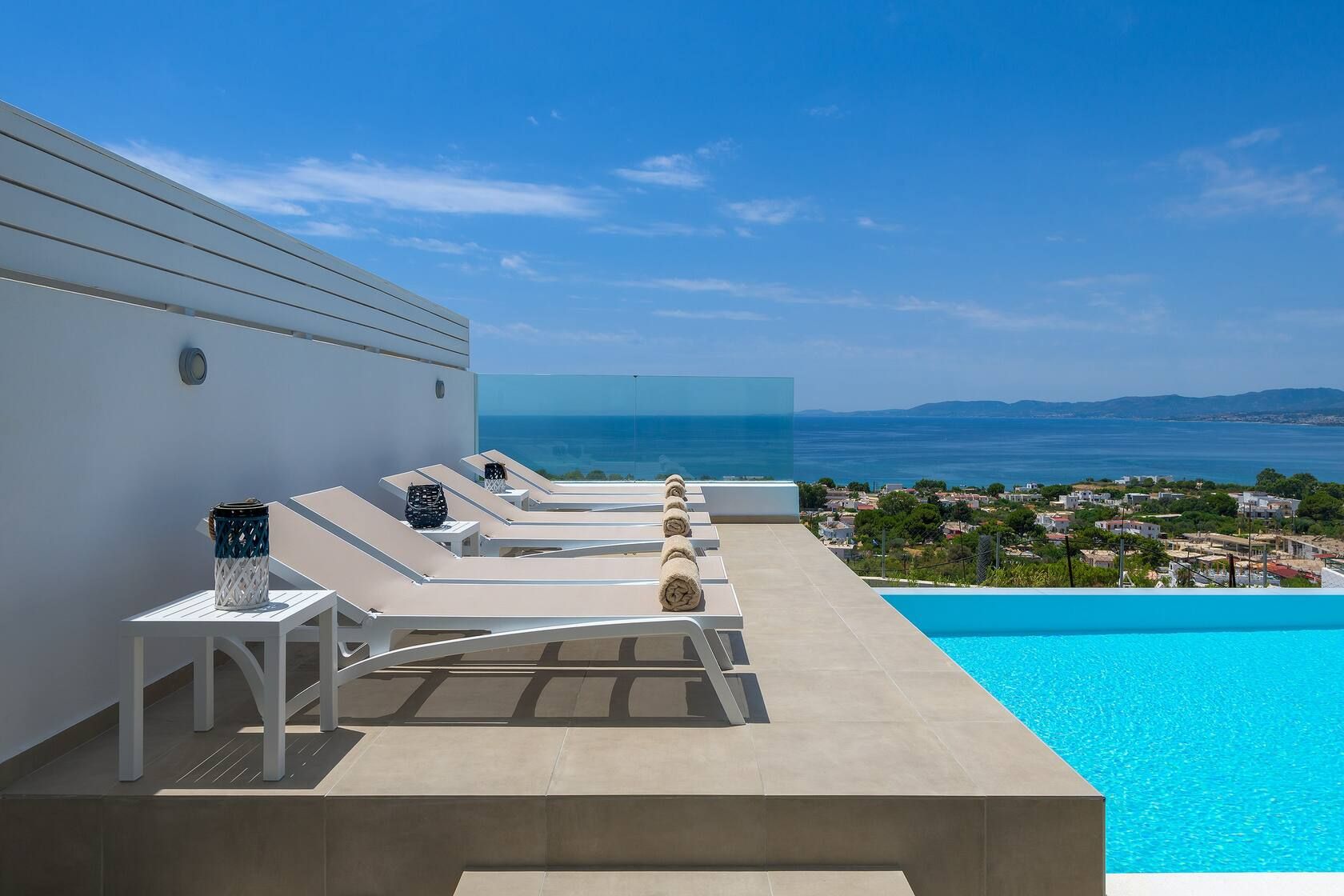 Villa Mimosa with Private Pool (4 Bedrooms Villas) Pefkos - Lindos Hill ...