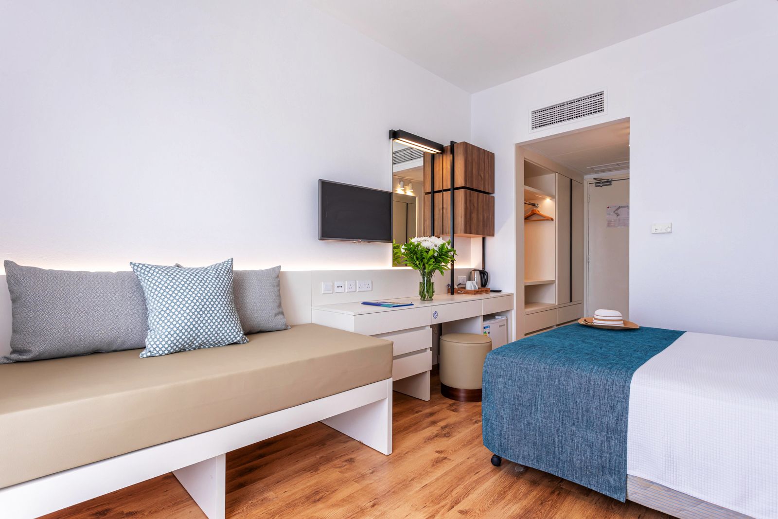 Four-bedded Room with Sea view - Louis Phaethon Beach Hotel, Paphos ...