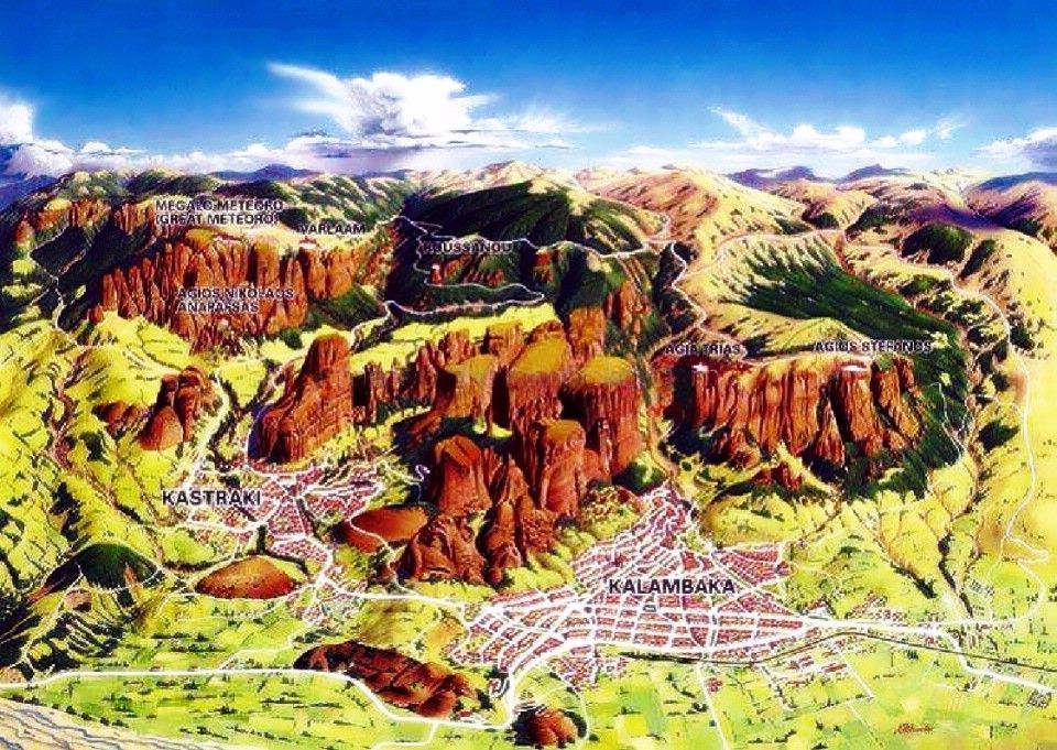 Map - Meteora Hotel in Kalambaka (Kalampaka), Kastraki | Book Online