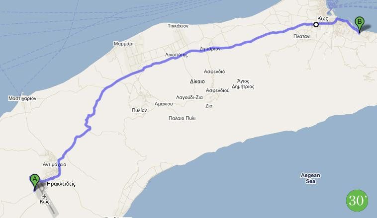 Map & directions - Alexandra Beach Kos | Book Online