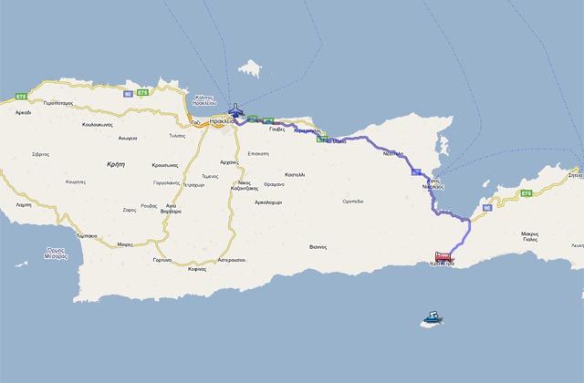 Map & directions - El Greco Hotel Ierapetra Crete Greece | Book Online
