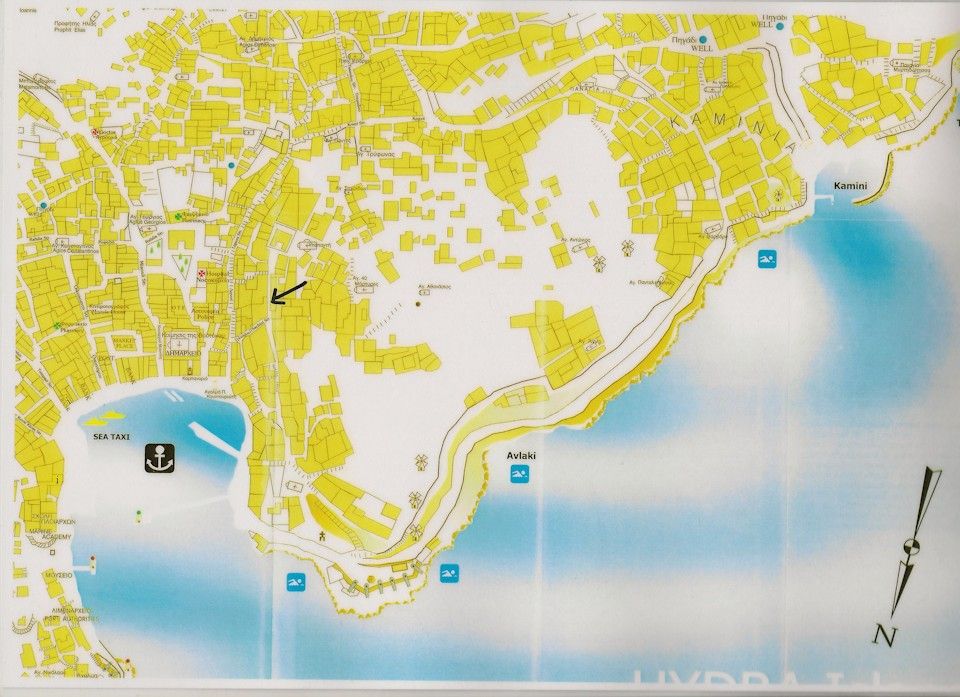 Map & directions - Hydra Hotel, Hydra Island Greece | Book Online