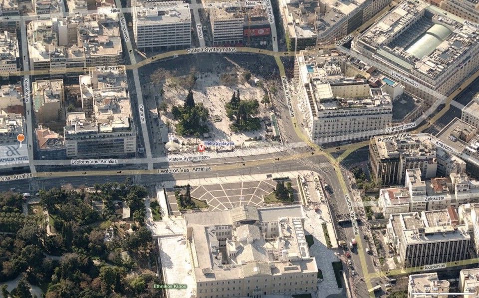 Map & directions - Amalia Hotel Athens Amalia Hotels Greece | Book Online