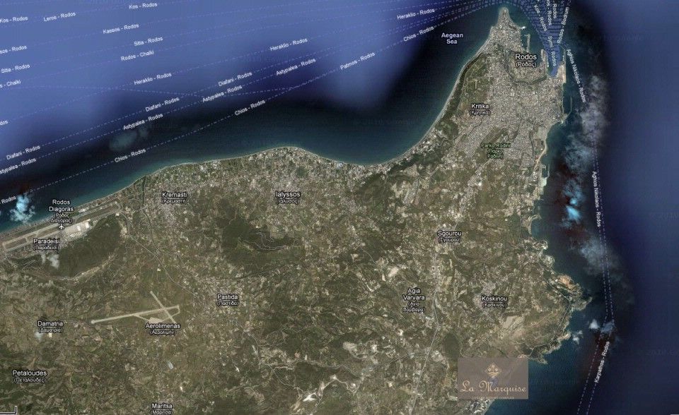 Map & directions - La Marquise Rhodes | La Marquise Luxury Resort ...