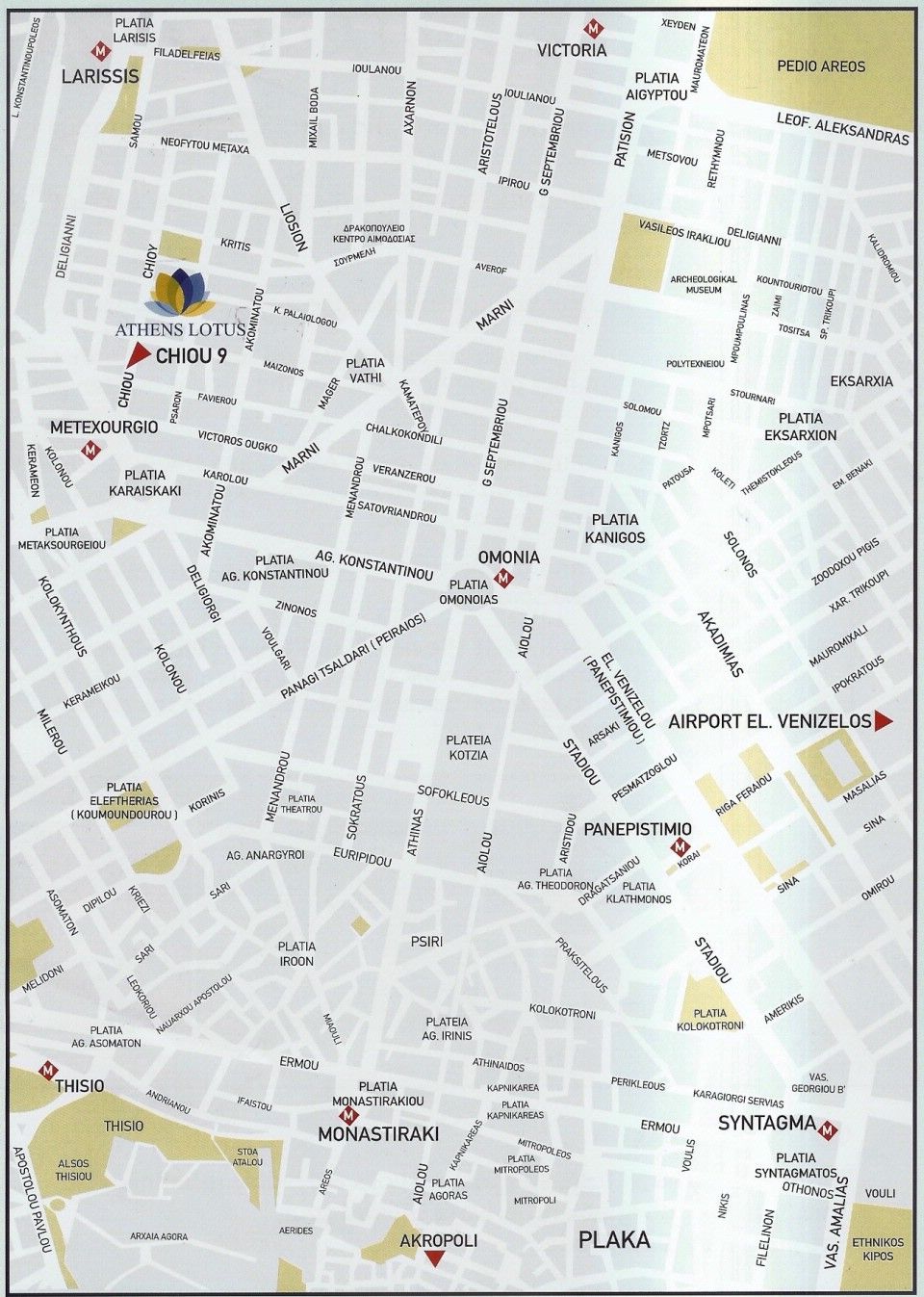Map & directions - Athens Lotus Hotel Athens Greece | Lowest Prices ...
