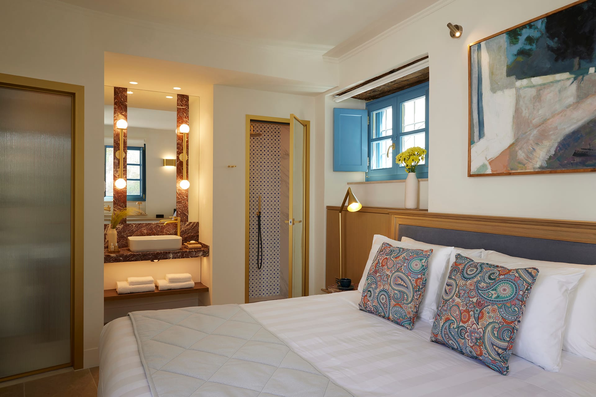 The Nido Cozy Double Room | New Luxury Building - Orloff Hotel Hydra ...