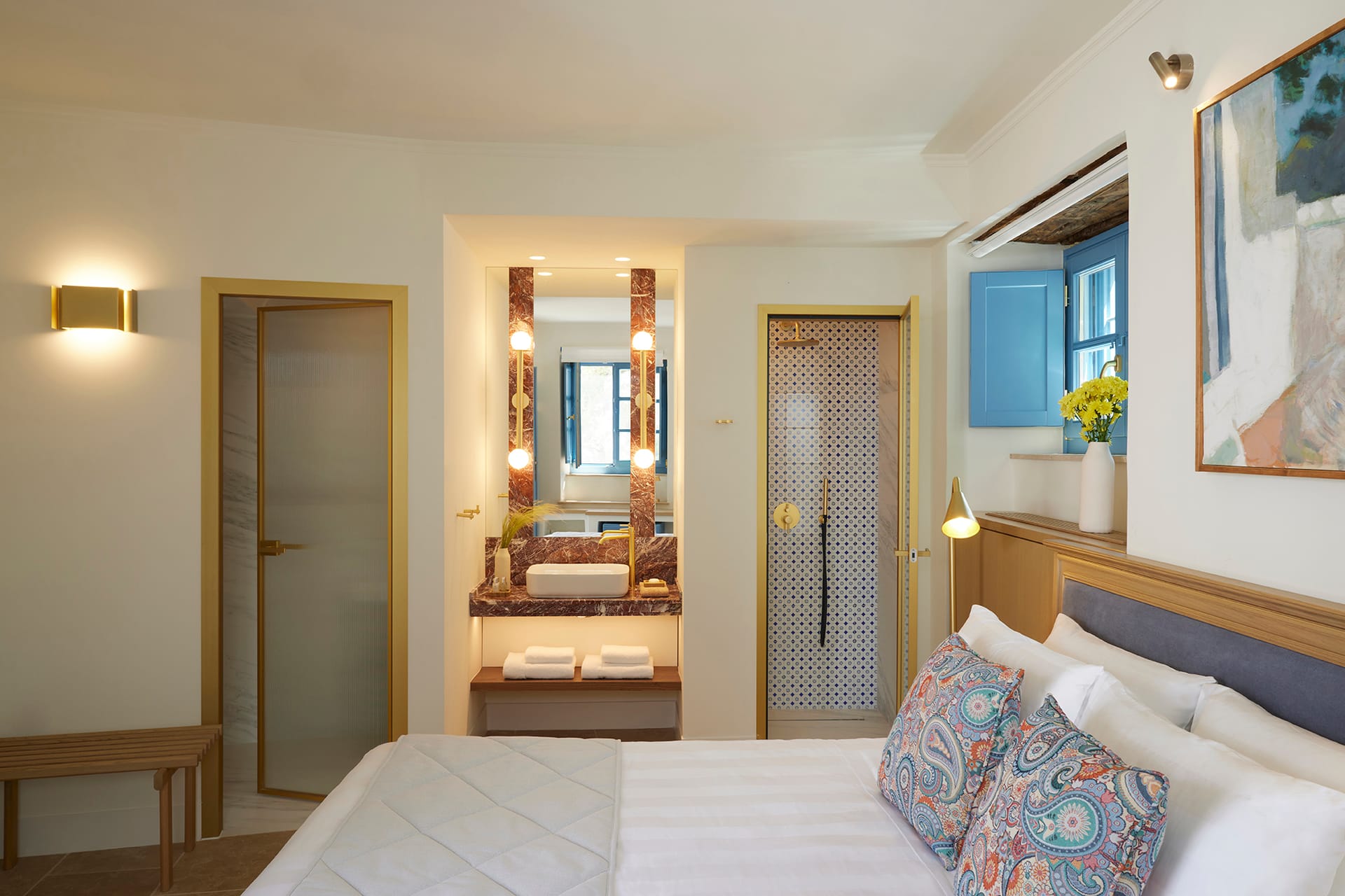 The Nido Cozy Double Room | New Luxury Building - Orloff Hotel Hydra ...