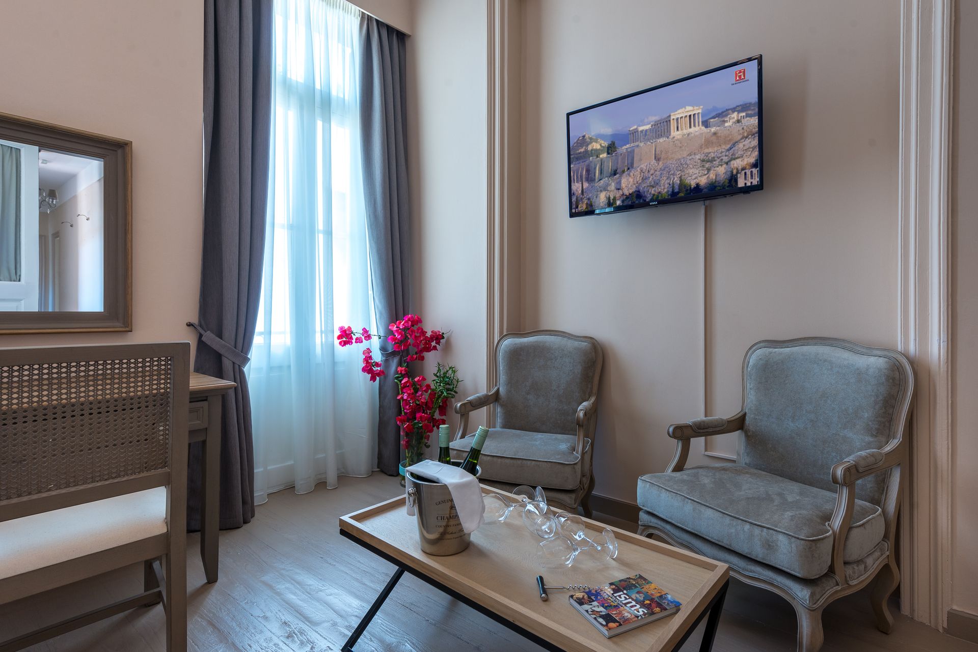 Deluxe Suite with Balcony | Acropolis View - Palladian Home Boutique Athens, Greece | Book Online