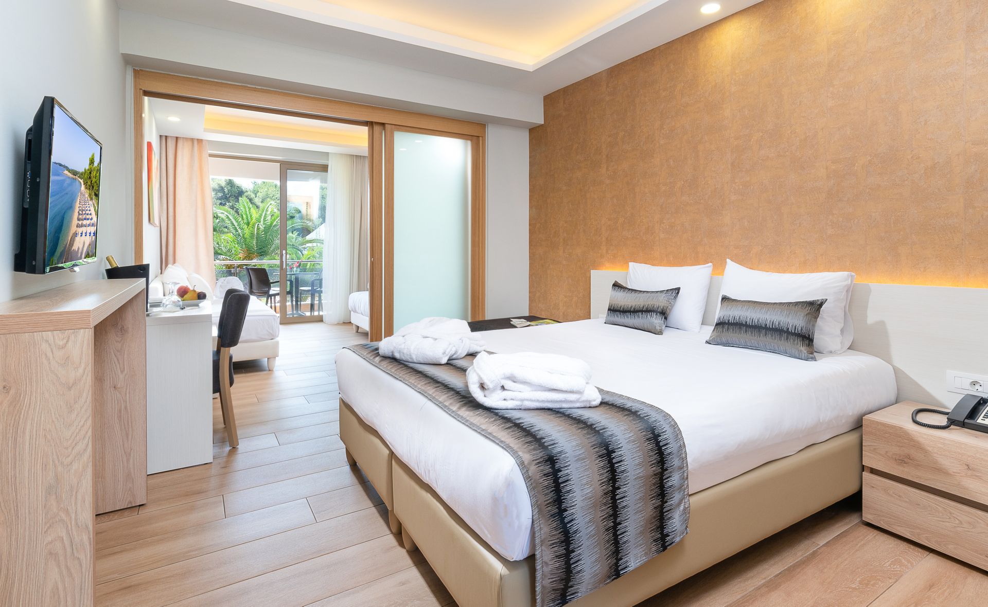 Family Room Garden View - Poseidon Sea Resort Chalkidiki | Book Online