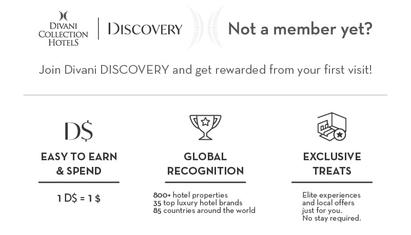 Join our global Divani DISCOVERY Loyalty Programme